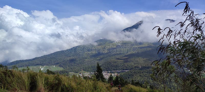 Lawu mountain from hill stock image. Image of alps, hill - 262493427