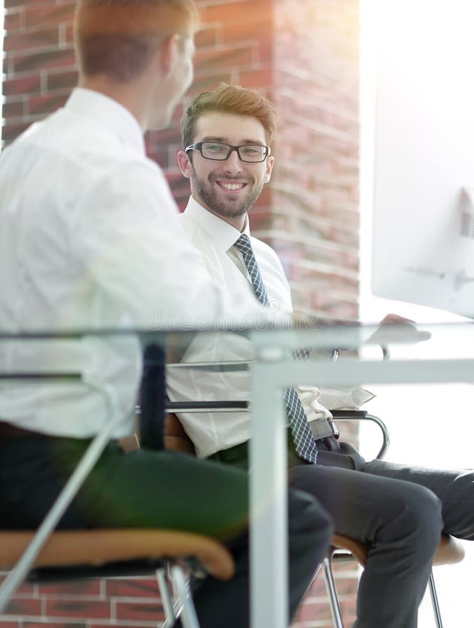 Lawyer and the Client Talking Stock Photo - Image of business ...