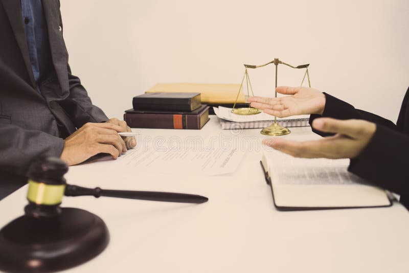 Lawyer Explaining Terms and Conditions Stock Photo - Image of paper ...