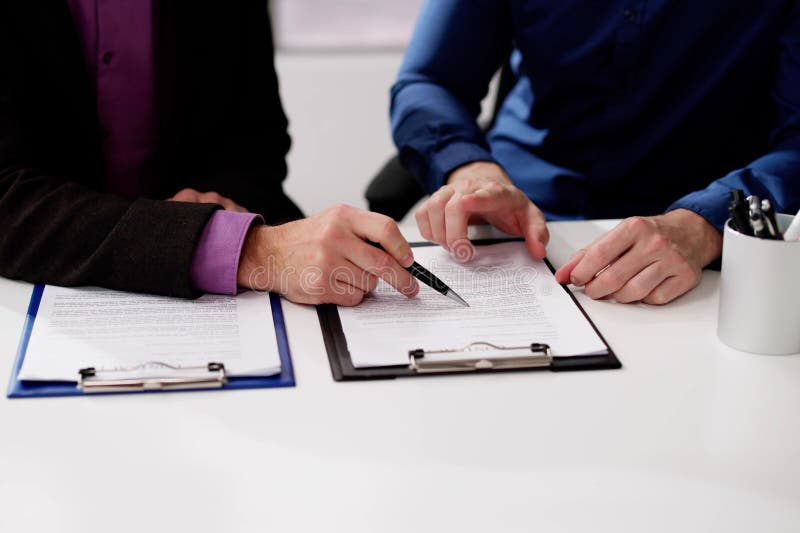 Lawyer Hand Document Review Stock Image - Image of reviewing, mediation ...