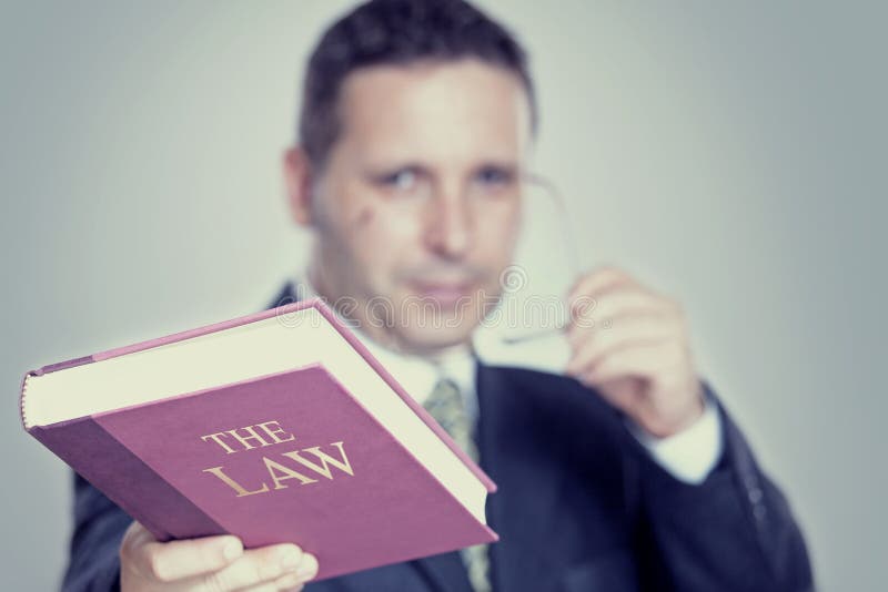 The Lawyer stock photo. Image of glasses, justice, book - 44409600