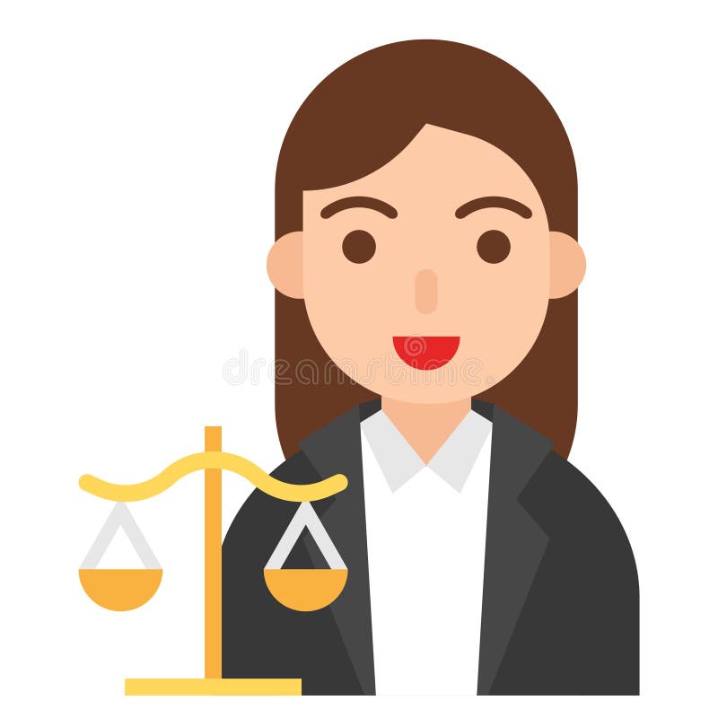 Lawyer Icon, Profession and Job Vector Illustration Stock Vector ...