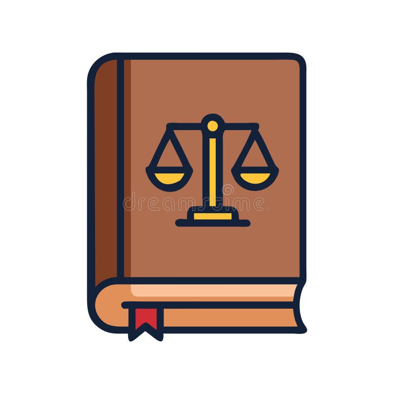 Lawyer law book icon stock illustration. Illustration of justice ...