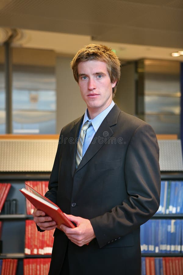 Lawyer in the Library stock image. Image of hand, library - 1488353