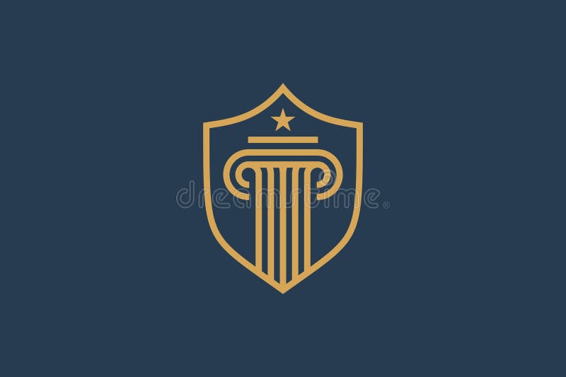 Lawyer Logo Design Vector with Creative Design Idea Stock Vector ...