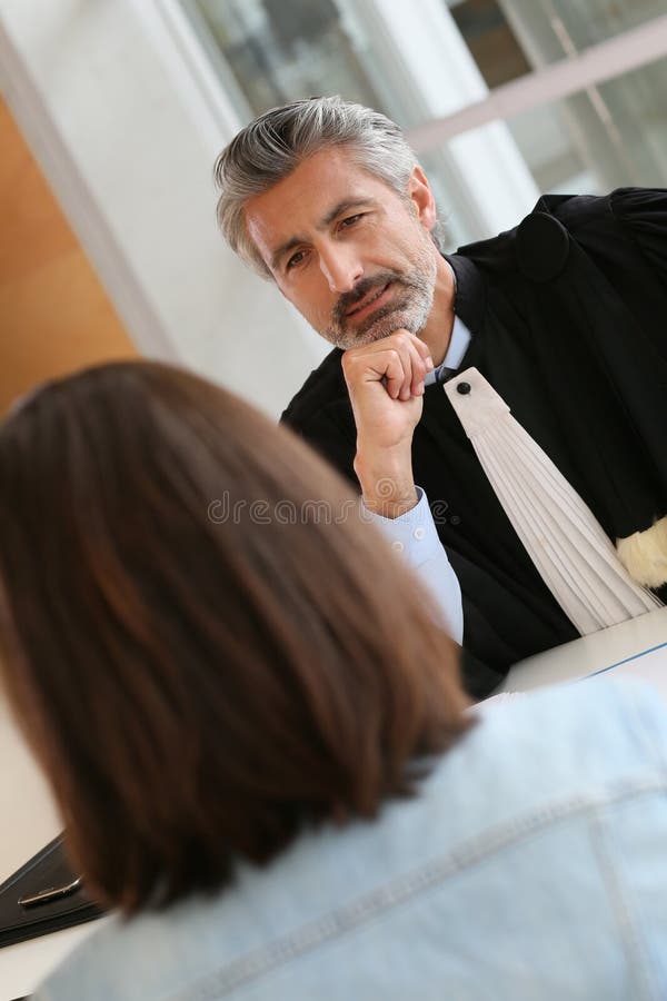Lawyer Meeting Client in His Office Stock Photo - Image of mortgage ...