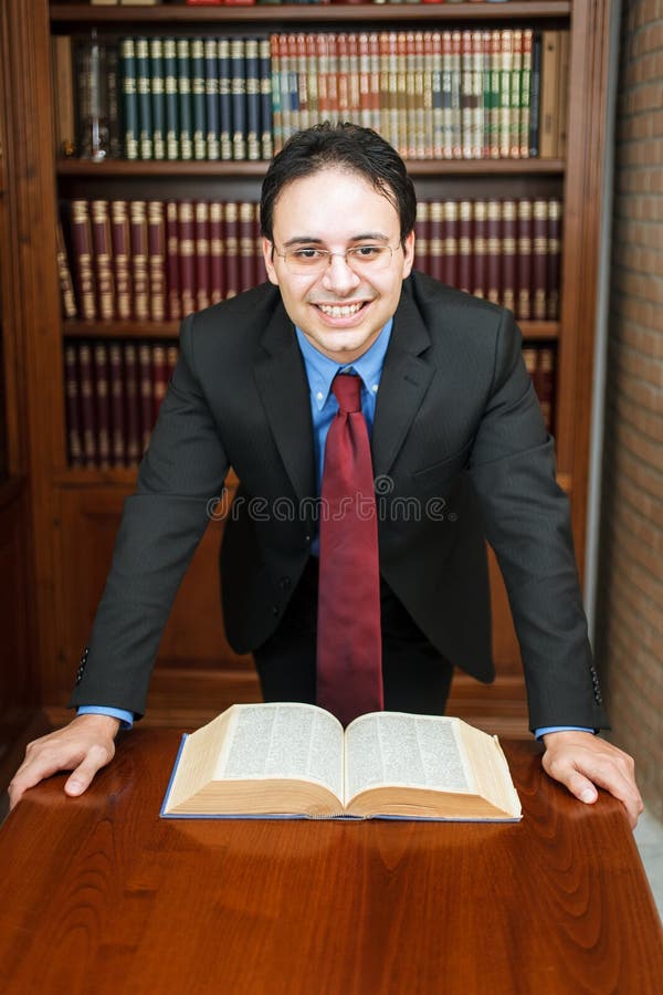 Lawyer portrait stock image. Image of book, adult, office - 26709549