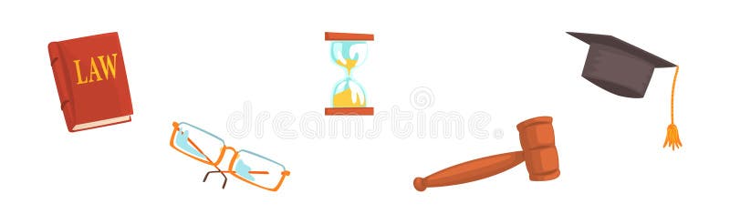 Lawyer Profession Object and Different Attribute Vector Set Stock ...