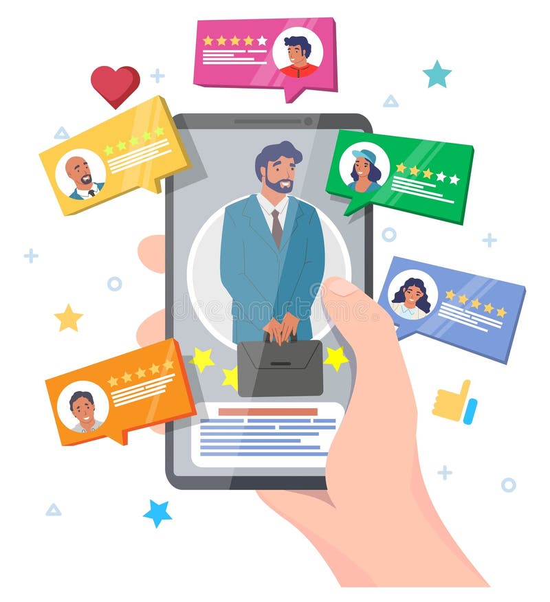 Lawyer Service Mobile Ranking with Positive Client Experience Stock ...