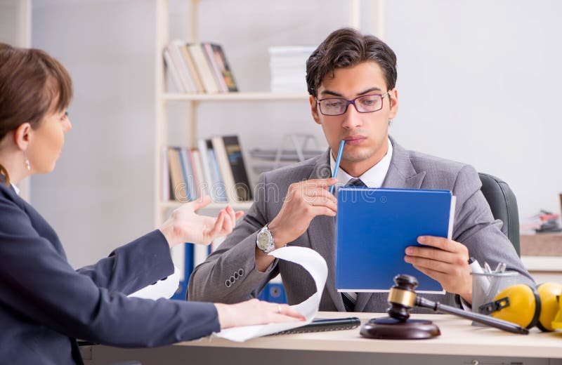 Lawyer Talking To Client in Office Stock Image - Image of consulting ...