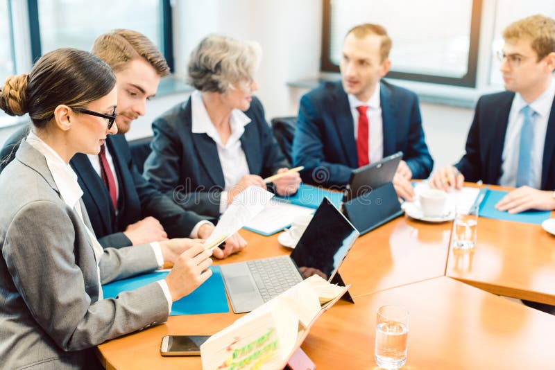 Lawyer Teams Negotiating an Agreement Stock Image - Image of teamwork ...