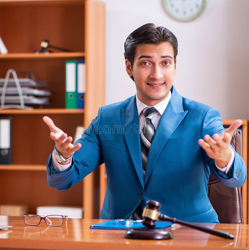 Lawyer Working in the Office Stock Image - Image of case, attorney ...