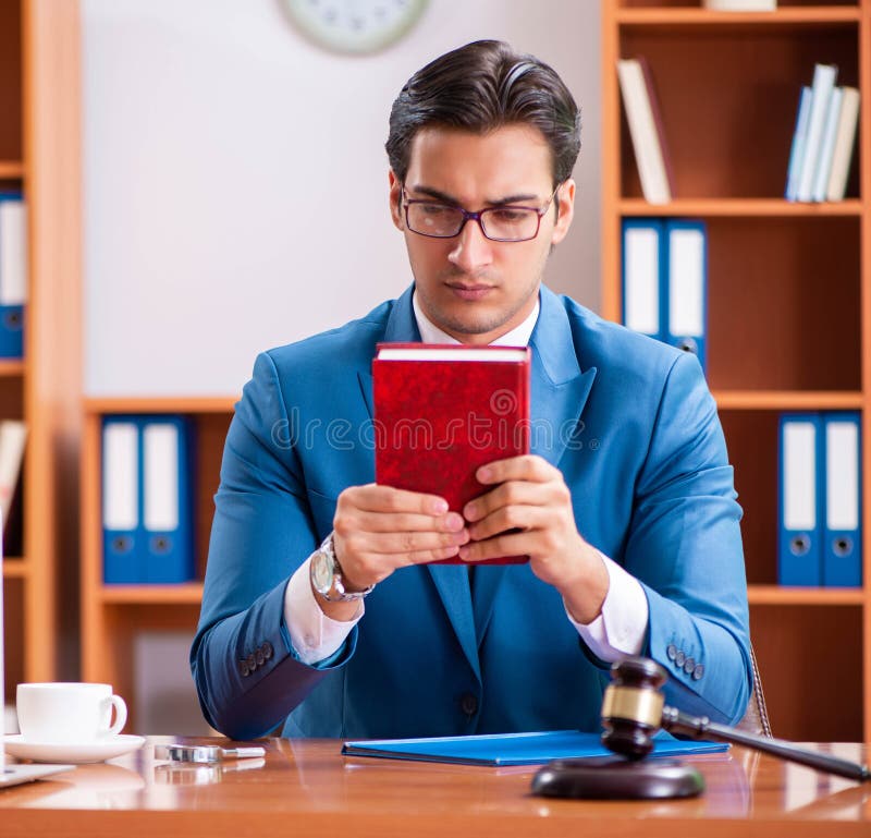 Lawyer Working in the Office Stock Image - Image of lawyer, innocence ...