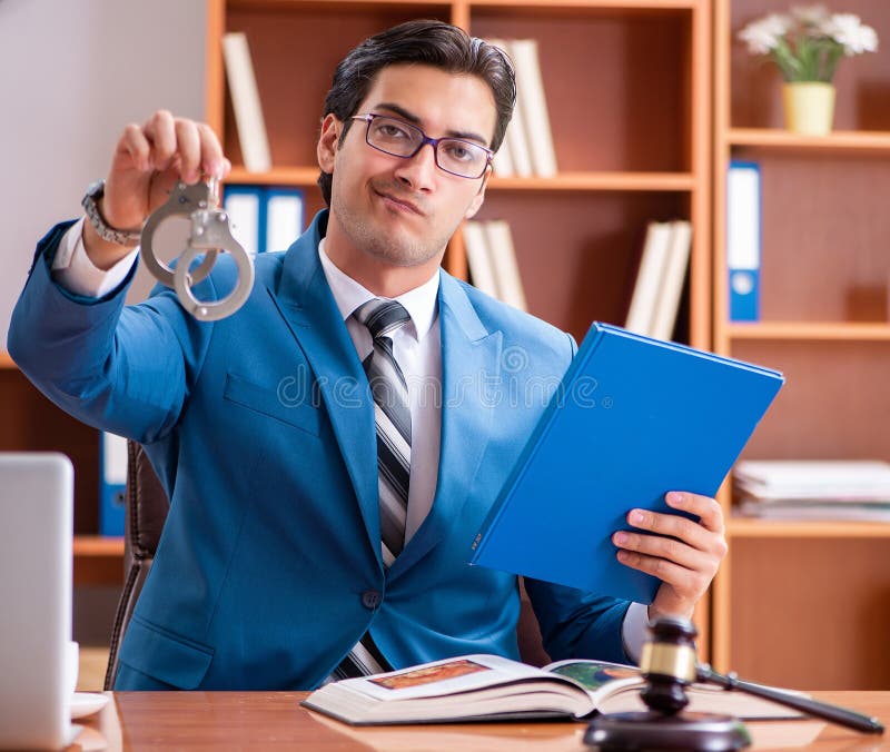 Lawyer Working in the Office Stock Photo - Image of legal, barrister ...