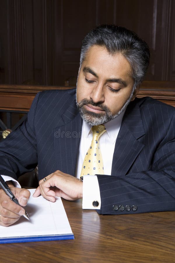 Lawyer Writing Notes stock image. Image of defence, notes - 29662939