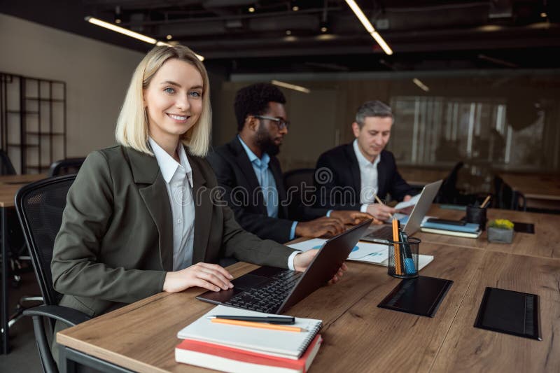 Lawyers Working Together on the Project and Looking Interested and ...