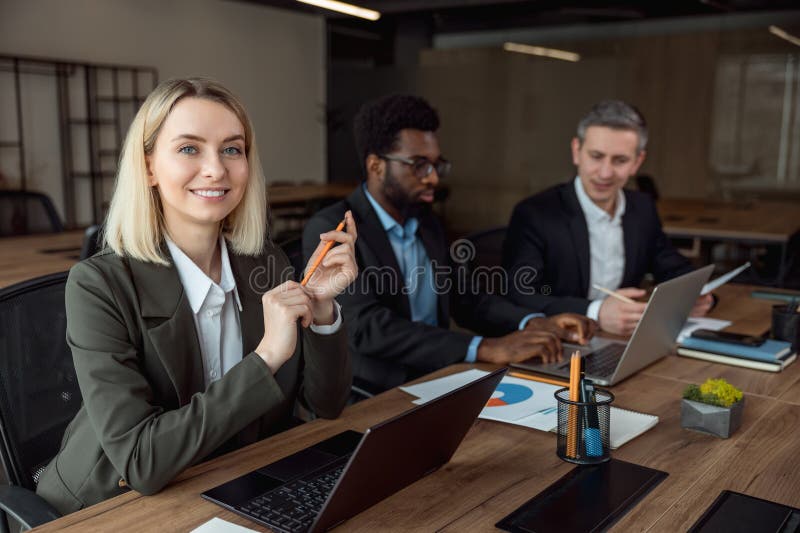 Lawyers Working Together on the Project and Looking Interested and ...