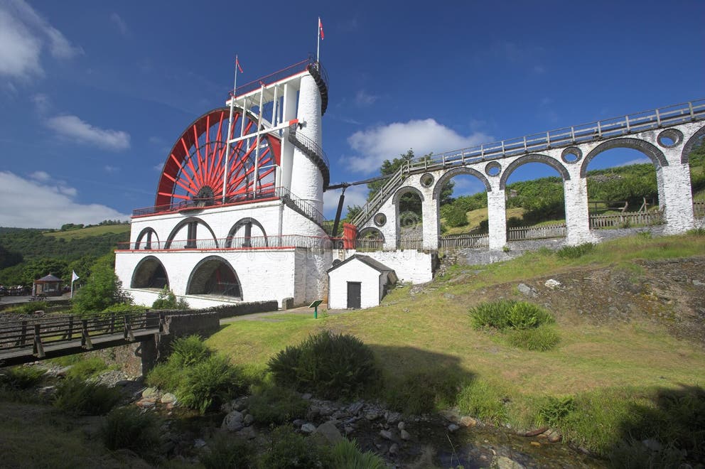 Laxey Waterwheel stock image. Image of connecting, famous - 1027943