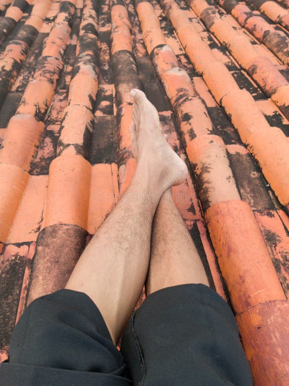 Lay down on the rooftile stock image. Image of carving - 393519673