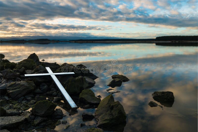 Lay Down Salvation Cross stock image. Image of christianity - 46938981