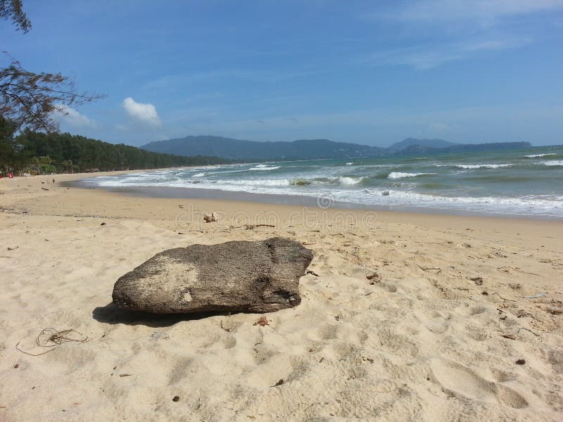 Layan beach phuket stock image. Image of coast, sand - 43104567