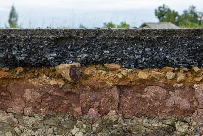 The Curb Erosion from Storms Stock Photo - Image of brown, geology ...
