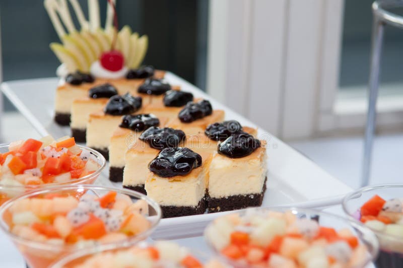 Layer Cake with Blueberries Stock Image - Image of dessert, cake: 44137311