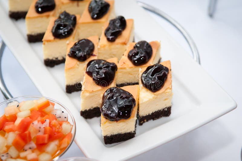 Layer Cake with Blueberries Stock Photo - Image of dine, dairy: 44137316