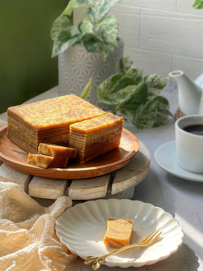 Layer Cake (Kek Lapis) stock photo. Image of pandan - 324169362