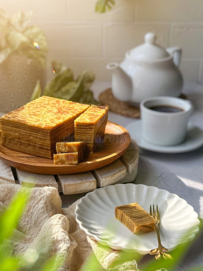 Layer Cake (Kek Lapis) stock photo. Image of ginger - 324168942