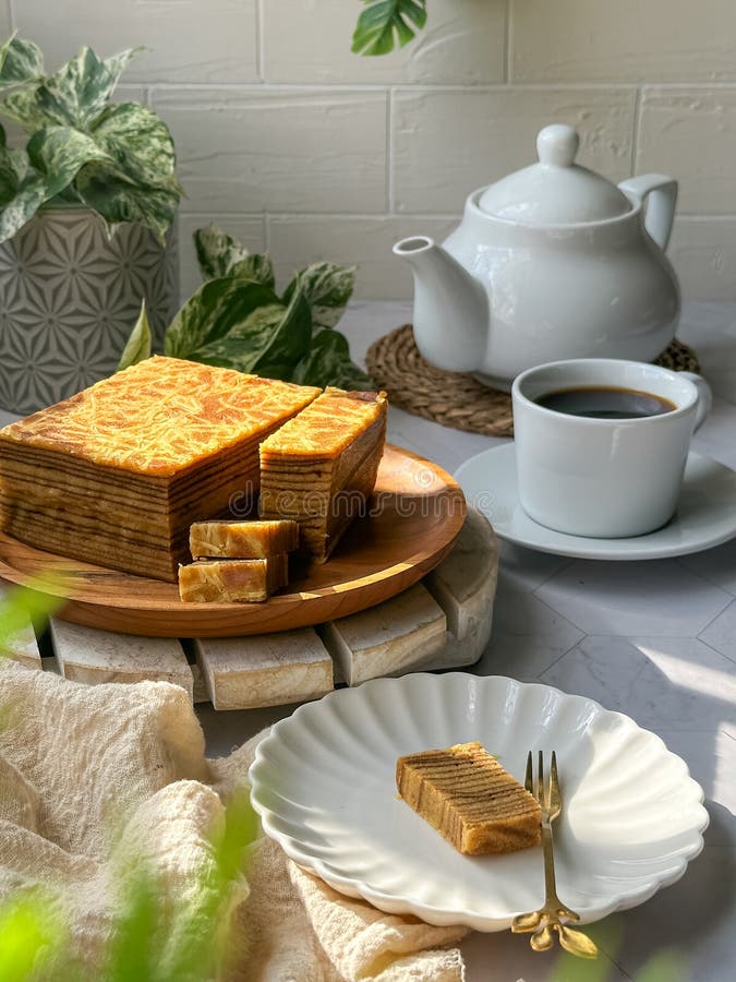 Layer Cake (Kek Lapis) stock image. Image of kuih, popular - 324182731