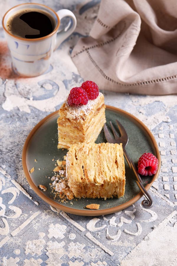 Layer Cake Napoleon Dessert Stock Image - Image of sweet, snack: 282314601