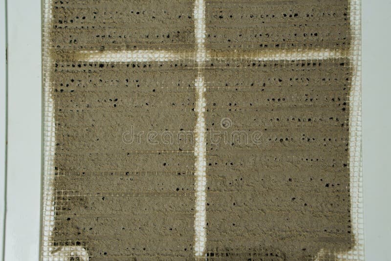 A Layer of Dust on the Ventilation Grate.Close-up Stock Image - Image ...