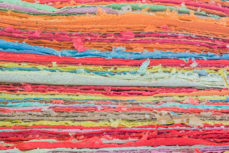 Layer of Handmade Paper Texture. Stock Image - Image of parchment ...