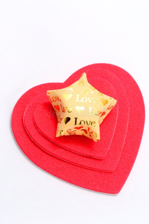 Love Layer with Heart Shape Isolated on a White Background Stock Image ...