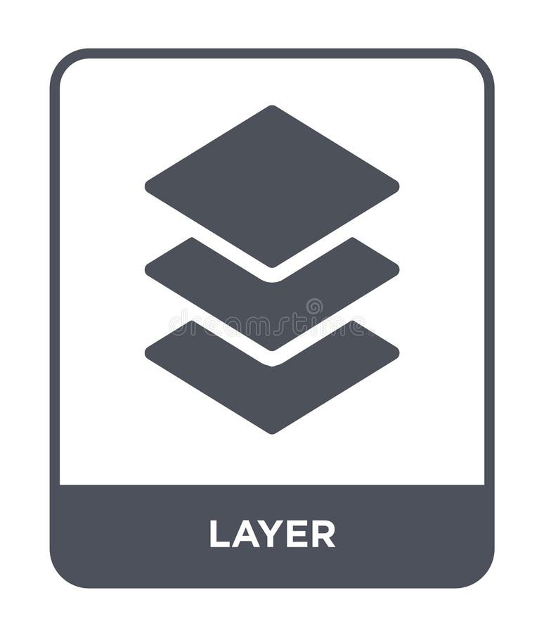 Layer Icon in Trendy Design Style. Layer Icon Isolated on White ...