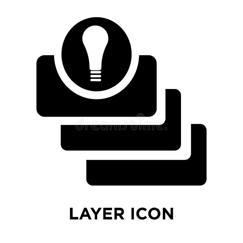 Layer Icon Vector Isolated on White Background, Logo Concept of Stock ...