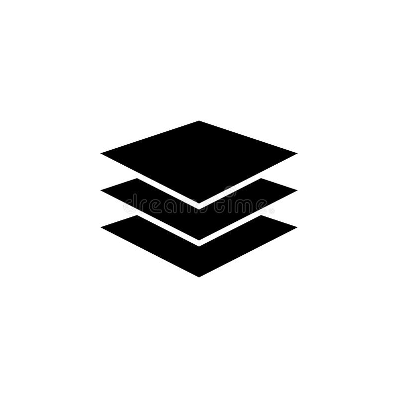 Layer icon vector stock vector. Illustration of business - 288929805