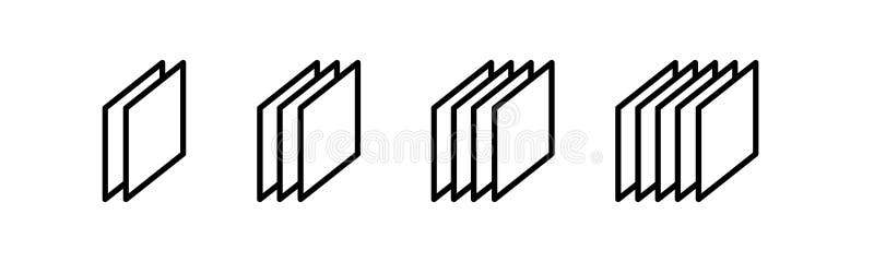 Layer Icon, Vector Line Illustration Stock Vector - Illustration of ...