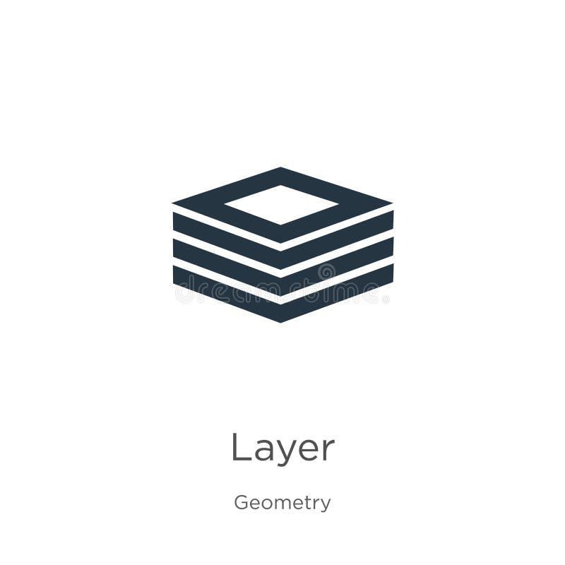 Layer Icon Vector. Trendy Flat Layer Icon from Geometry Collection ...