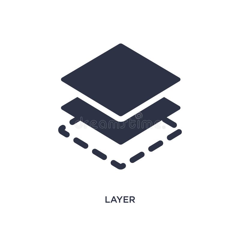 Layer Icon on White Background. Simple Element Illustration from ...