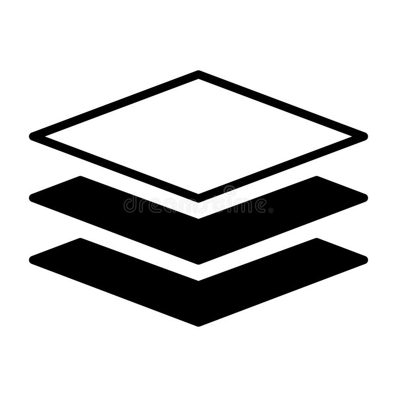 Layer stock vector. Illustration of logo, construction - 349585136