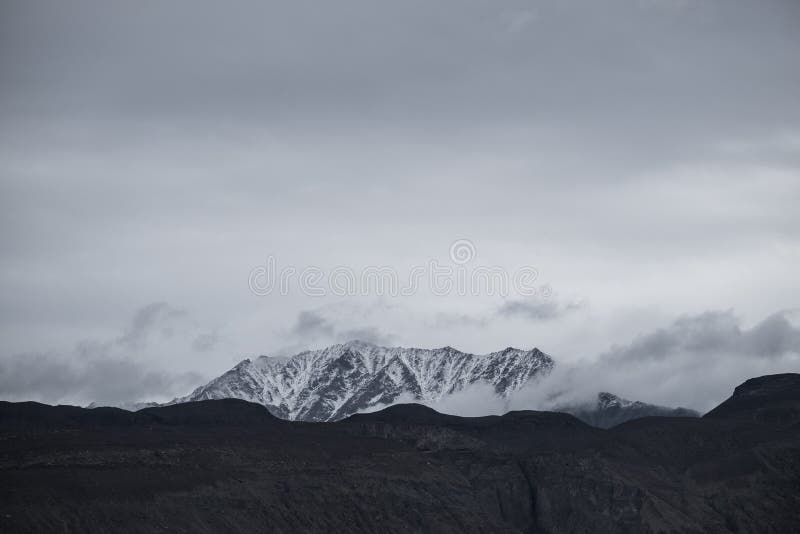 Layer of mountain stock image. Image of view, cold, peak - 93229495