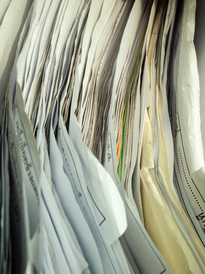 Layer of Old Document Vertical Stock Image - Image of cardboard, letter ...