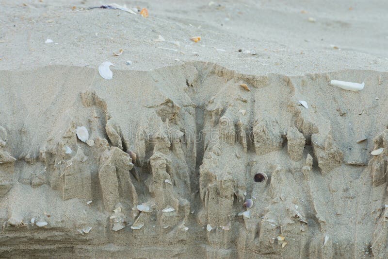 Layer of sand at the beach stock photo. Image of surface - 282652456