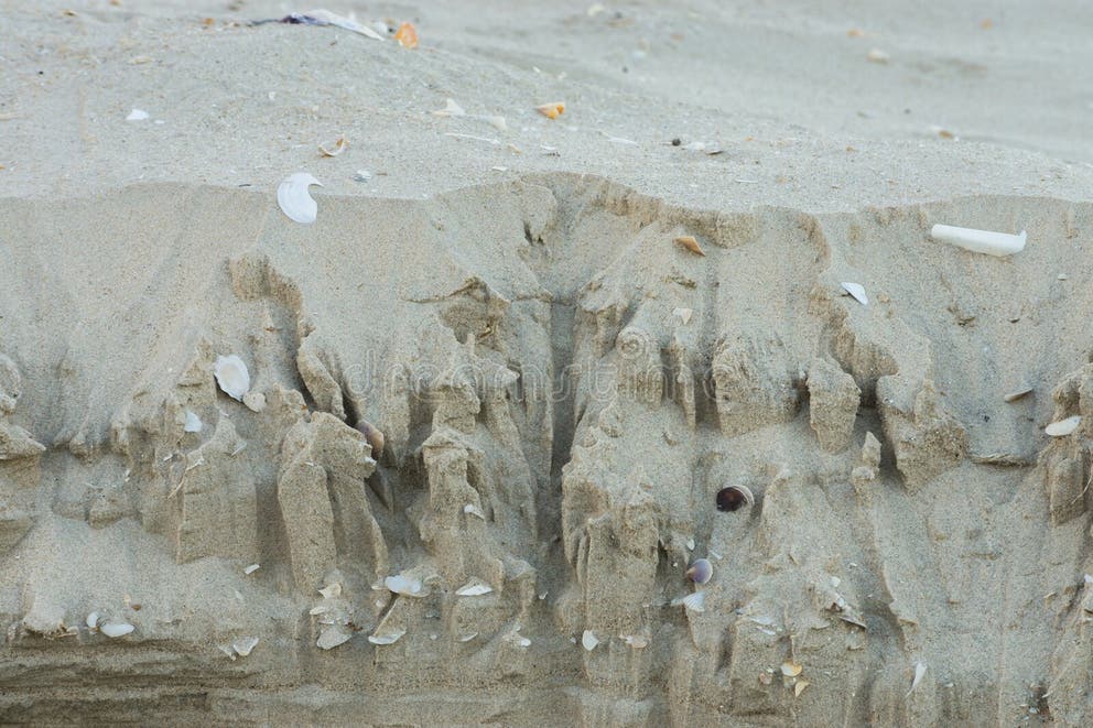 Layer of sand at the beach stock photo. Image of surface - 282652456
