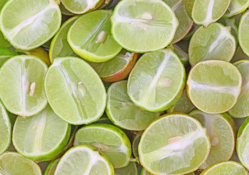 Layer of sliced key limes stock image. Image of tart - 16037315