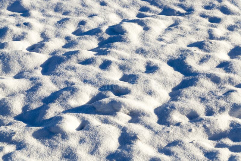 Bumps in the snow, winter stock image. Image of snow - 223380699