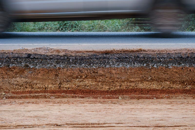 Layer soil stock image. Image of support, road, heavy - 166638995
