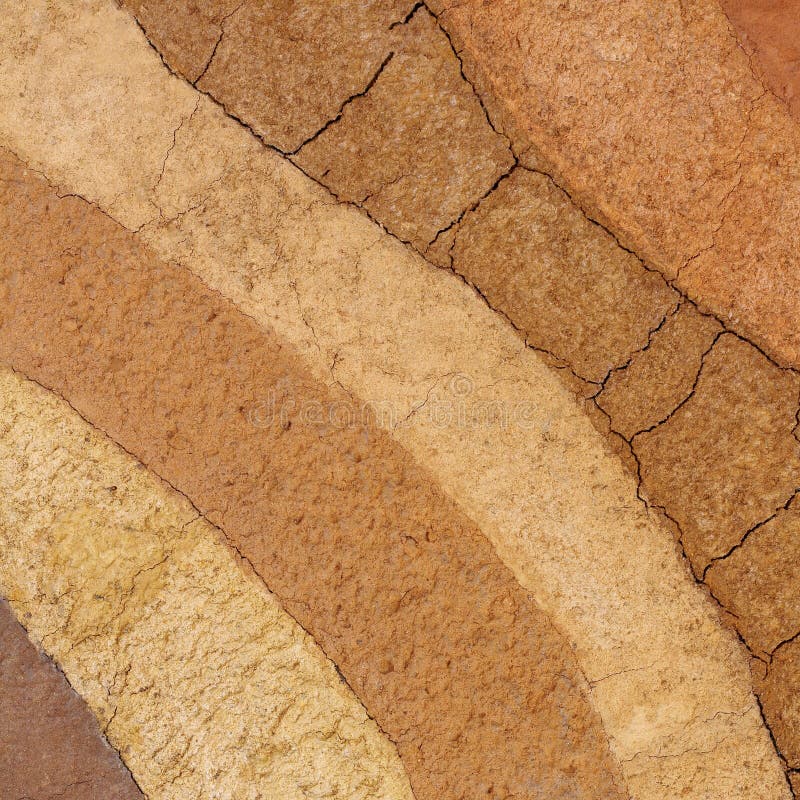Layer of Soil Underground ,the Color of the Soil and the Soil La Stock ...